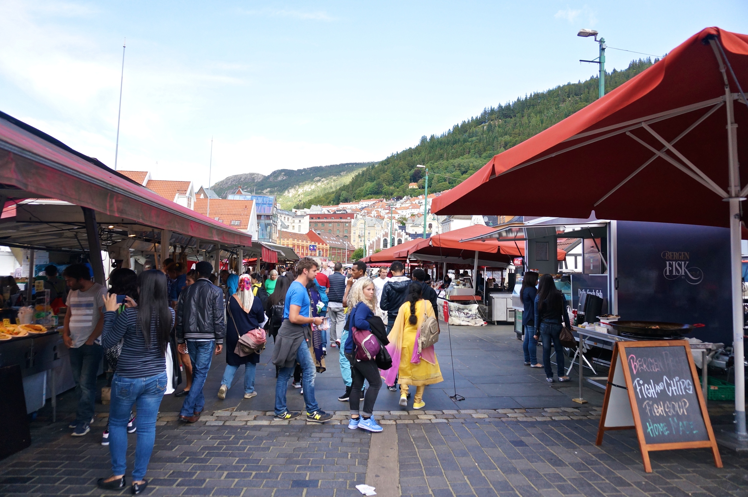 Visit the Bergen Fish Market and Shops Crafts in Norway